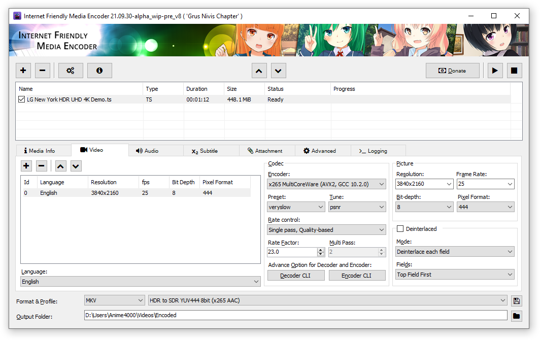 Internet Friendly Media Encoder – HITOHA.もえ