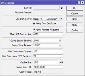 Mikrotik DoH (IP Address instead of Domain Name) – HITOHA.もえ